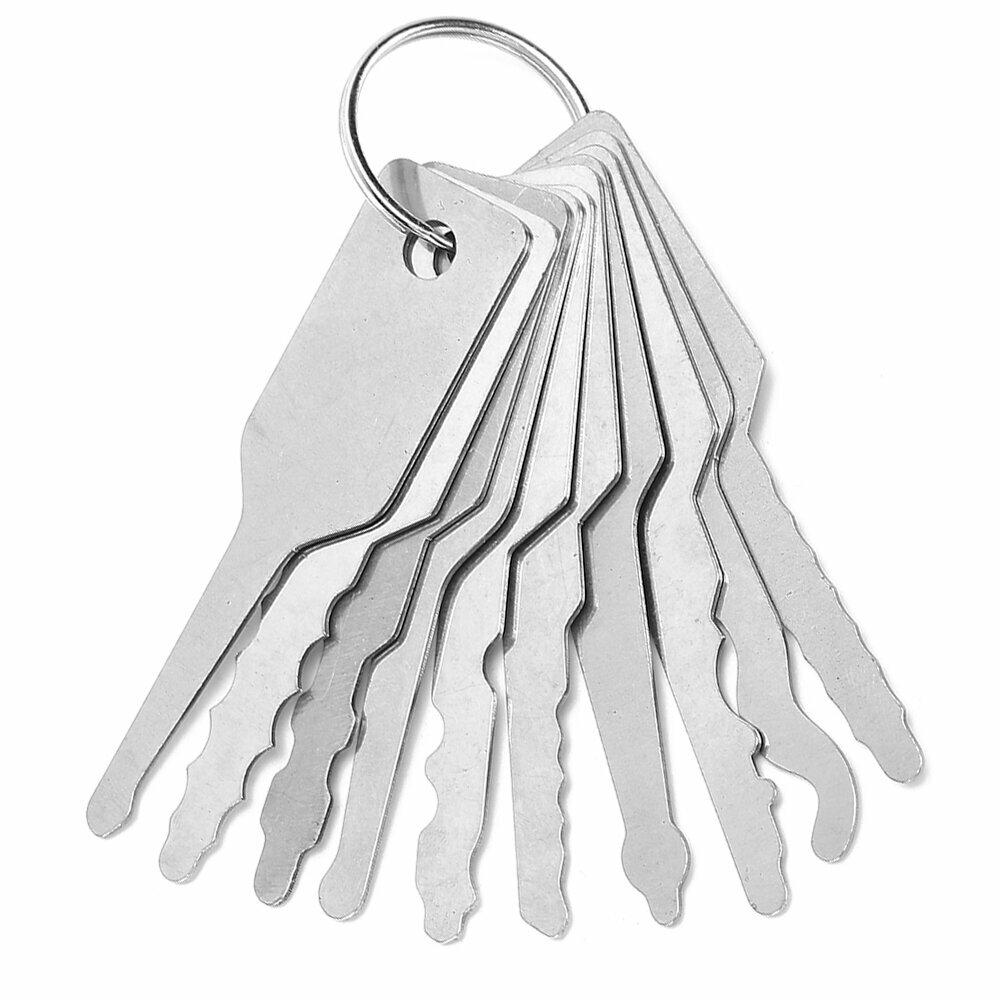 Mini Pocket для открытия дверей для ключей 10 в 1 инструмент для ремонта формы клавиша из нержавеющей стали из нержавеющей стали