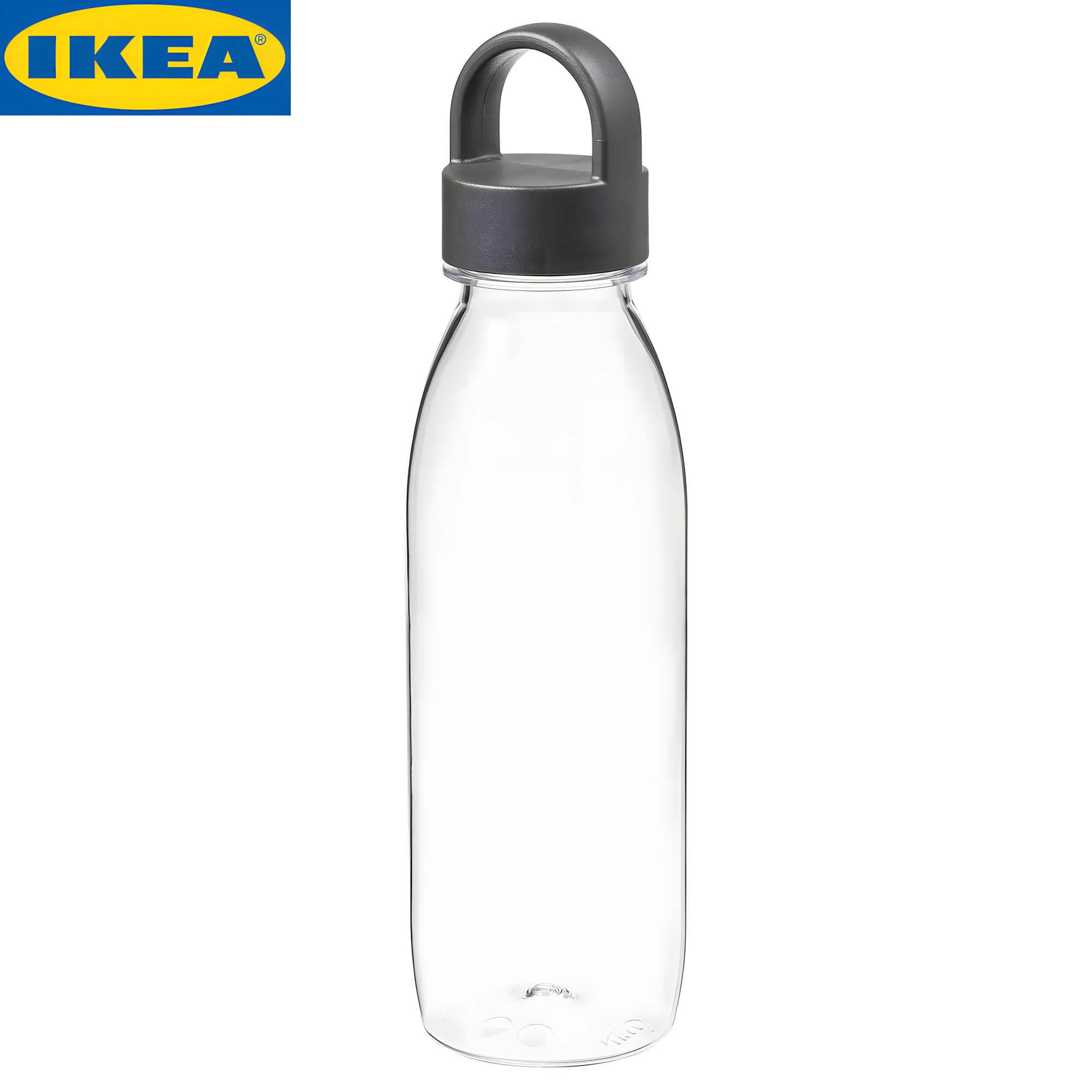 IKEA 365+ Бутылка для воды IKEA, темно-серый, 0.5 л (70480015)
