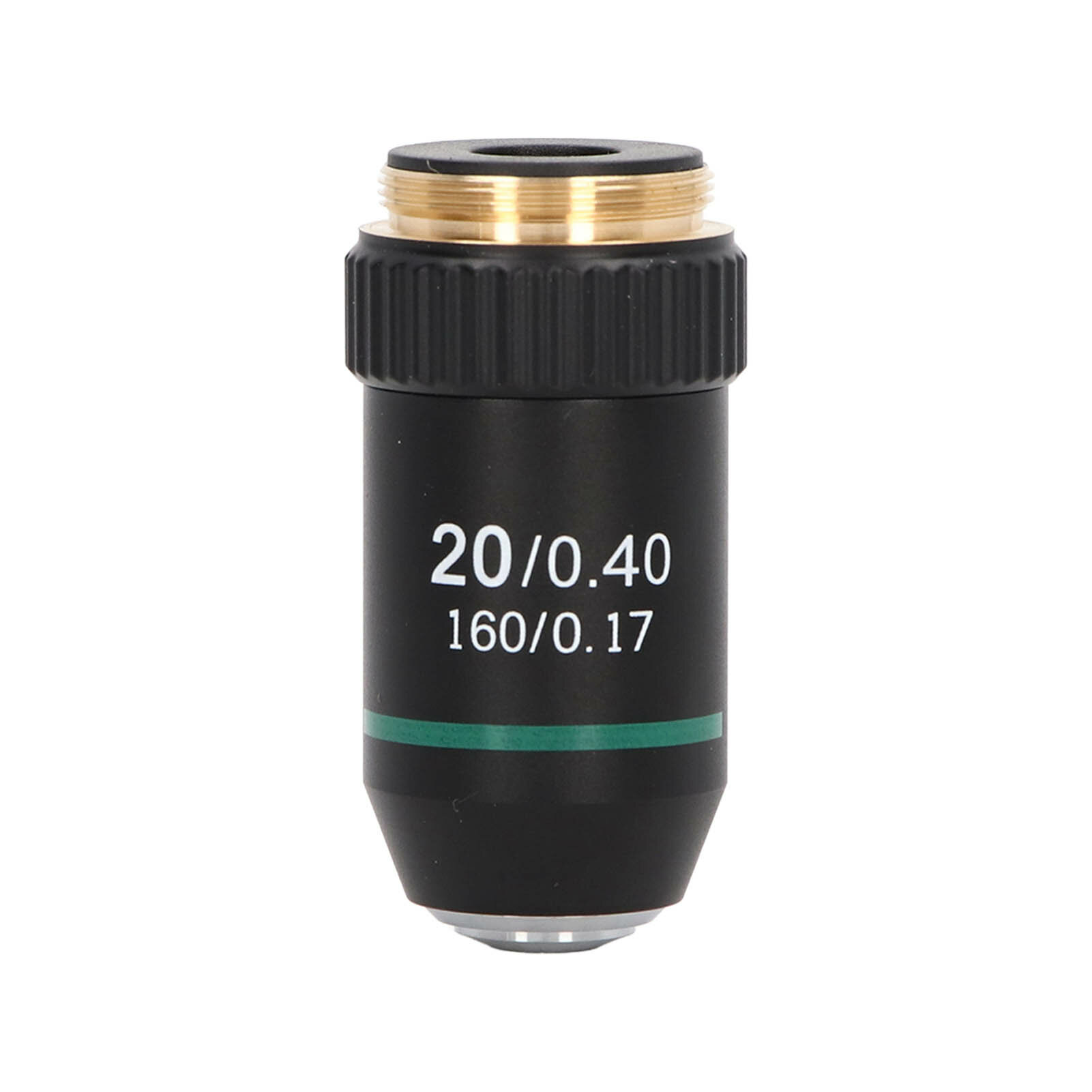 Achromatic Objective Brass Chrome Plated 20X Microscope Lens Interface 20.2mm — фото 1