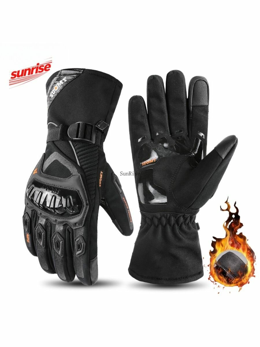 Мотоперчатки, размер: XXL, цвет: черный