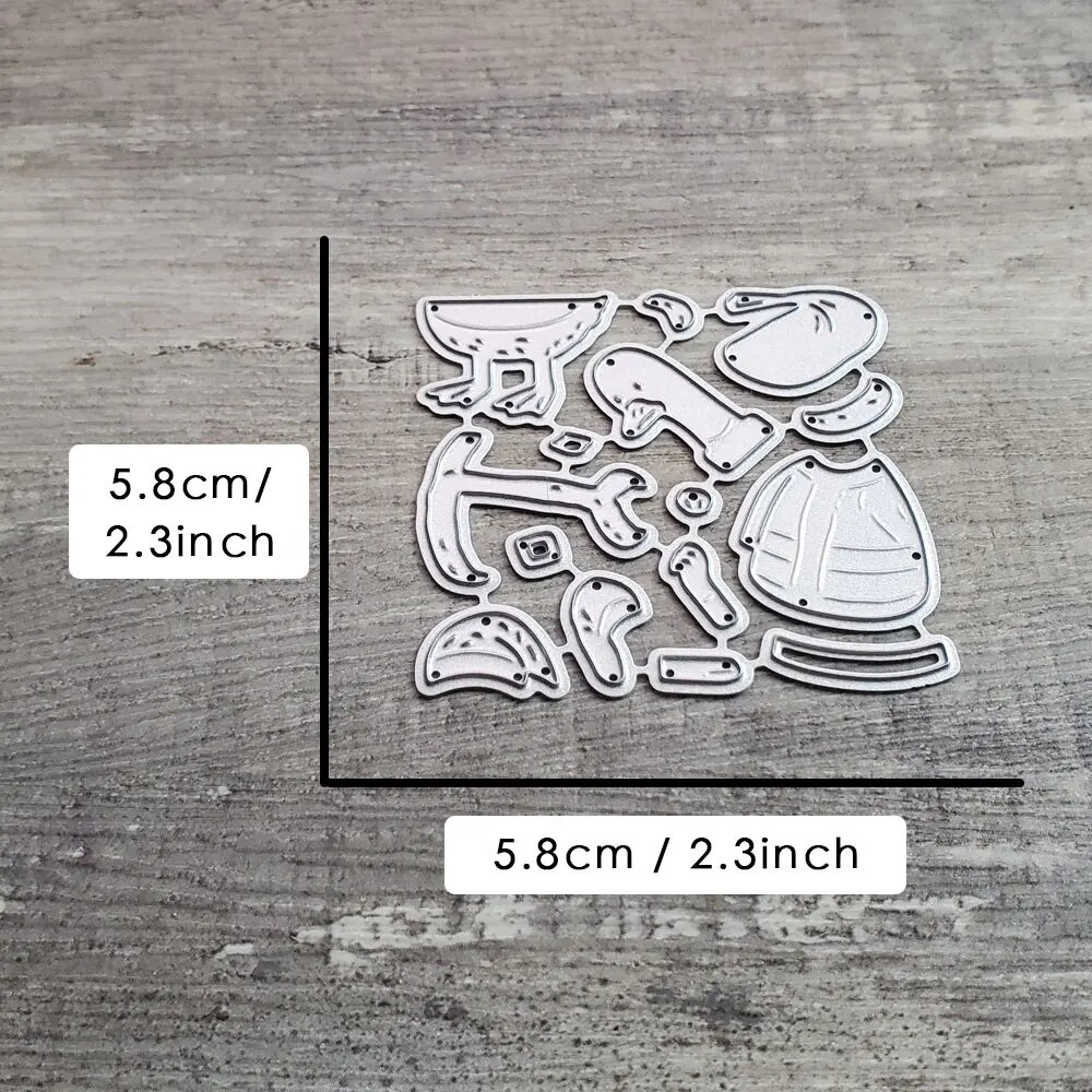 Металлические трафареты Catlove Рождественский гусь для скрапбукинга CL3471