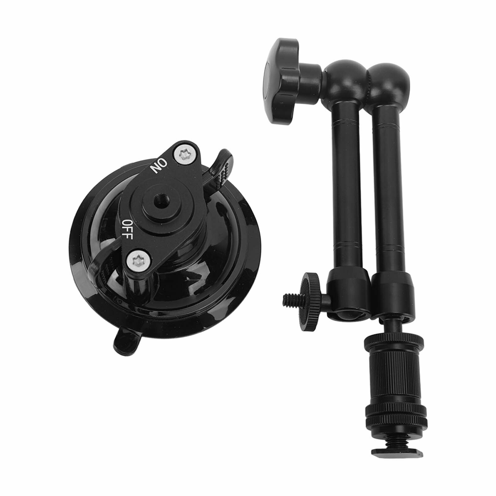 11 Inch Suction Cup Bracket Universal Rotation Sturdy Durable Stylish Camera Mount for Action DSLR Cameras