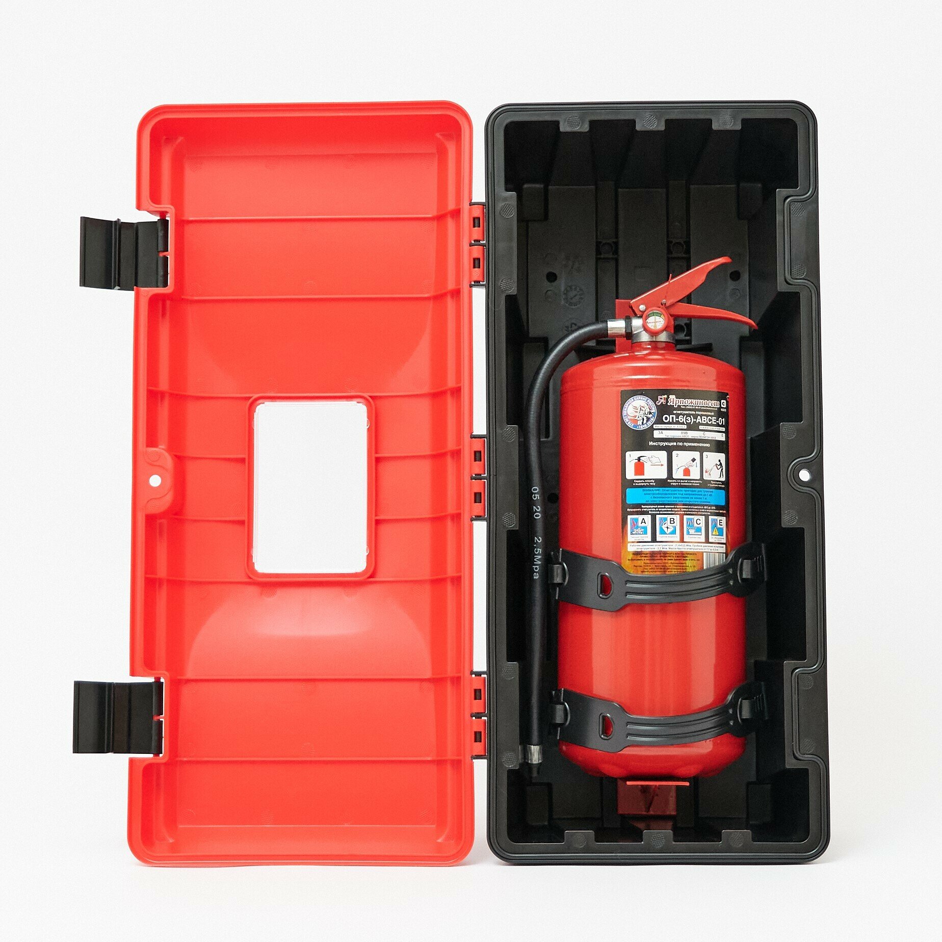 Пенал для огнетушителя Partex с металлическим креплением без логотипа