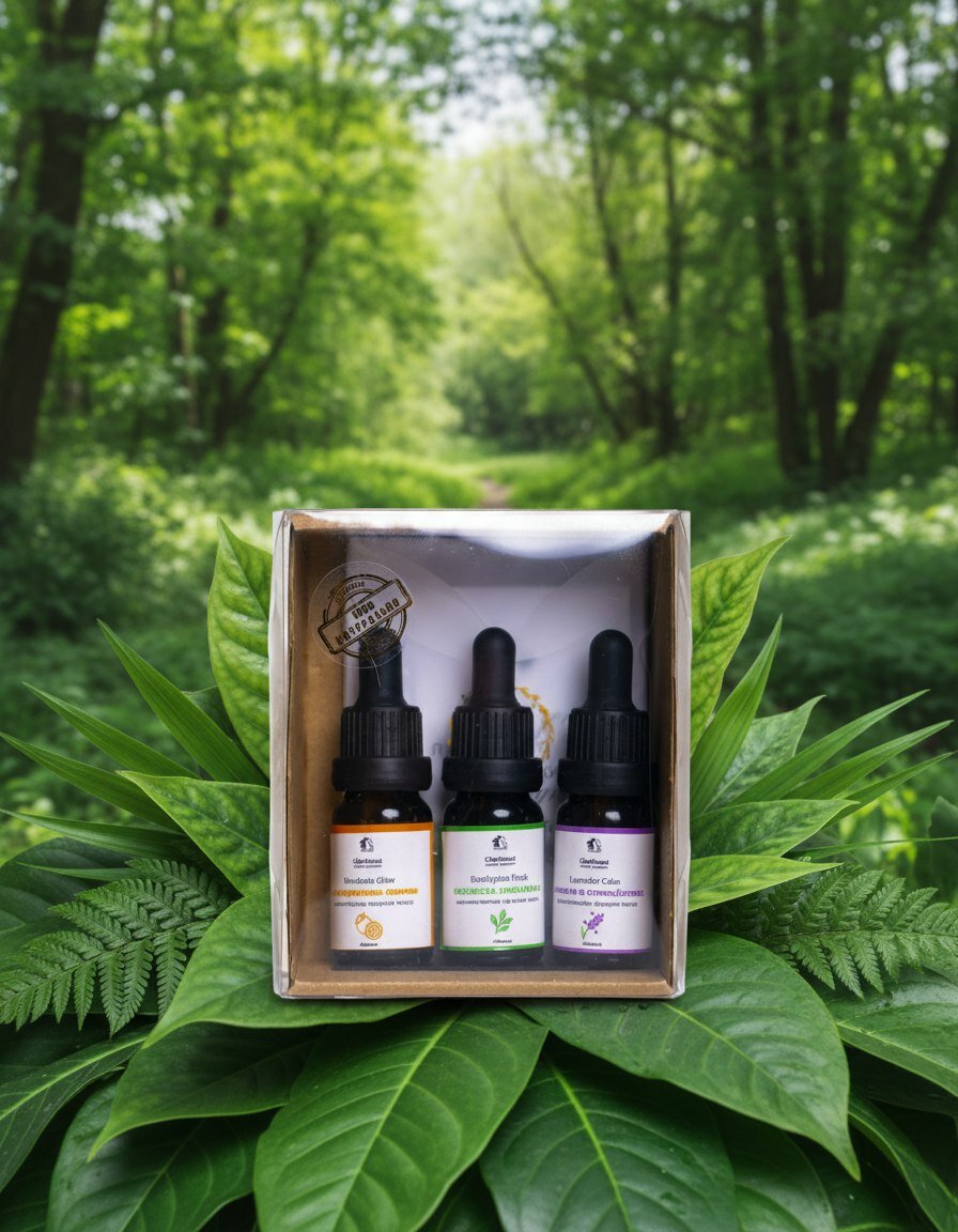 Набор эфирных масел Эвкалипт, Мандарин, Лаванда 10мл в подарок. Абхазия