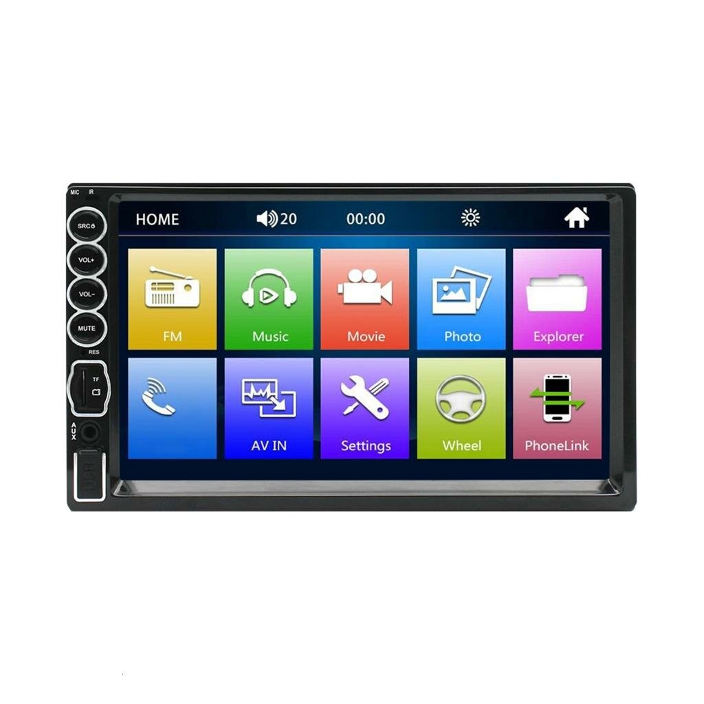 Auto Car Radio MP5 Player Support Aux/USB/TF Card ЖК -экран удаленное