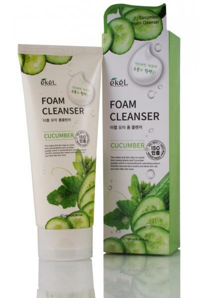 Ekel Foam Cleanser - Cucumber Пенка для умывания с "огурцом" 180 мл.