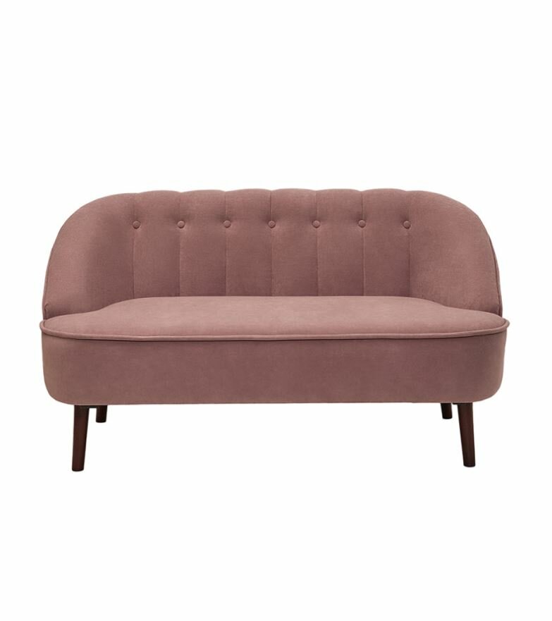 Мини-диван прямой Шангрила " КР Компакт", 138x74x77см, кухонный, Vivaldi 27 Берри велюр