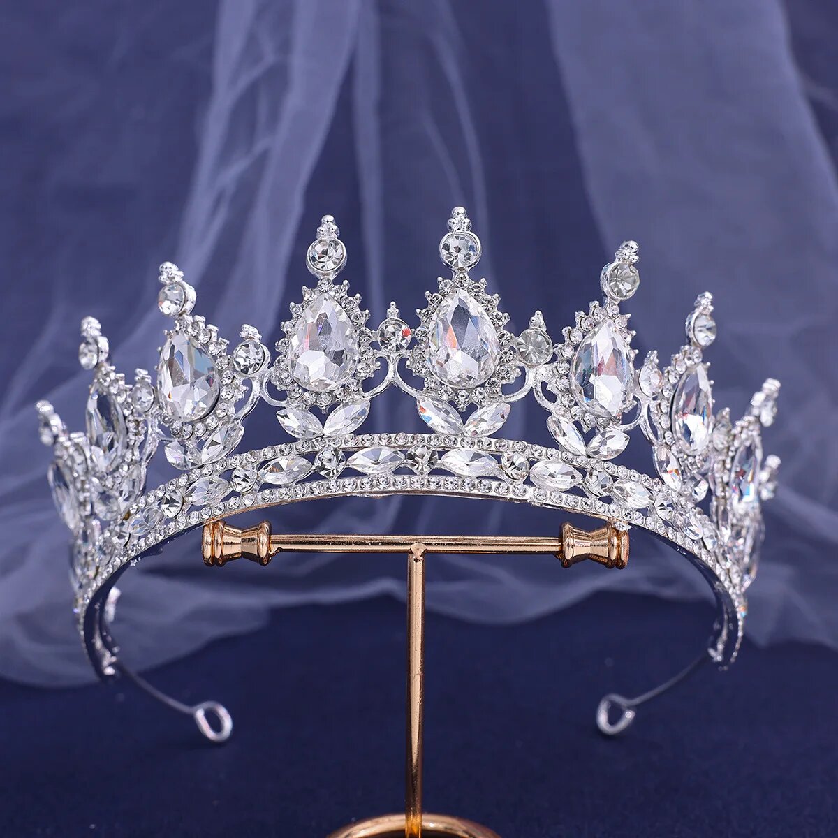 Кристальная тиара DIEZI, silver