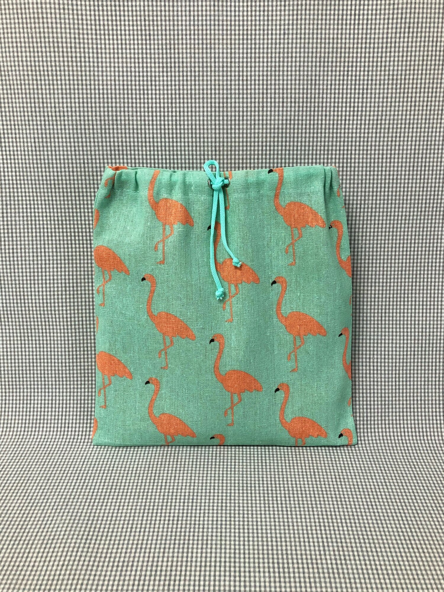 Мешочек полульняной 27х26 см, -м24, фламинго, для упаковки и хранения