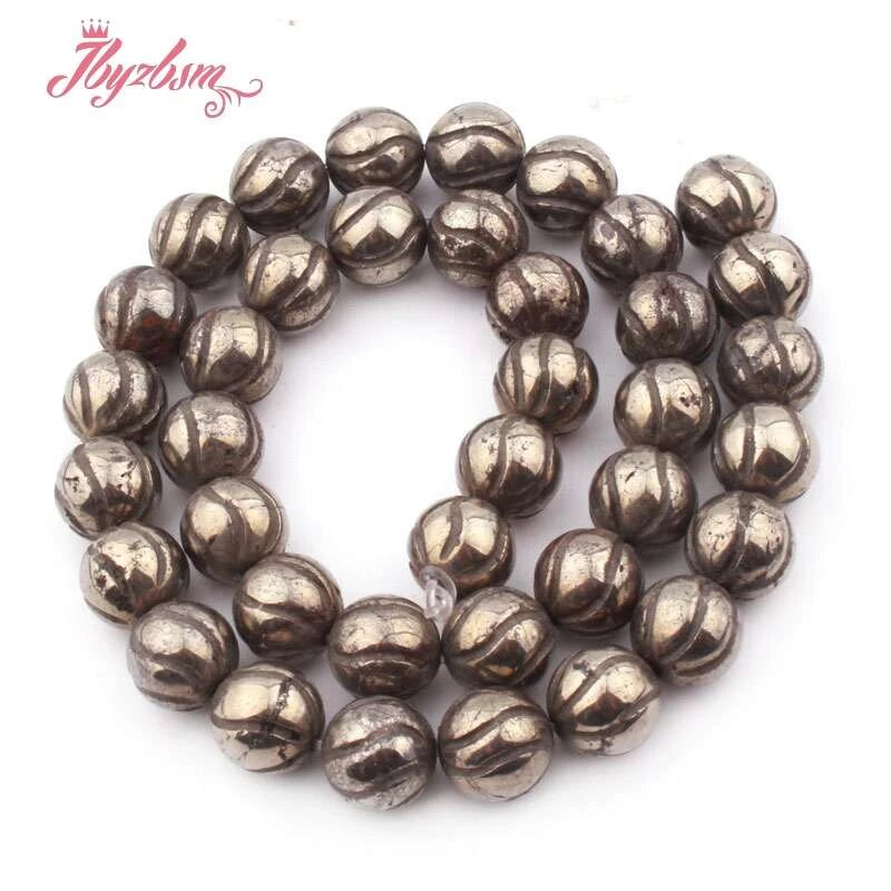 Бусины из пирита jbyzbsm Carved(10mm)