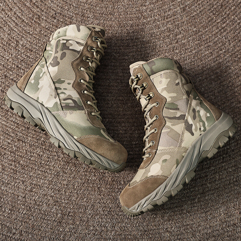 Новые мужские универсальные камуфляжные нескользящие зимние ботинки на меху, 43