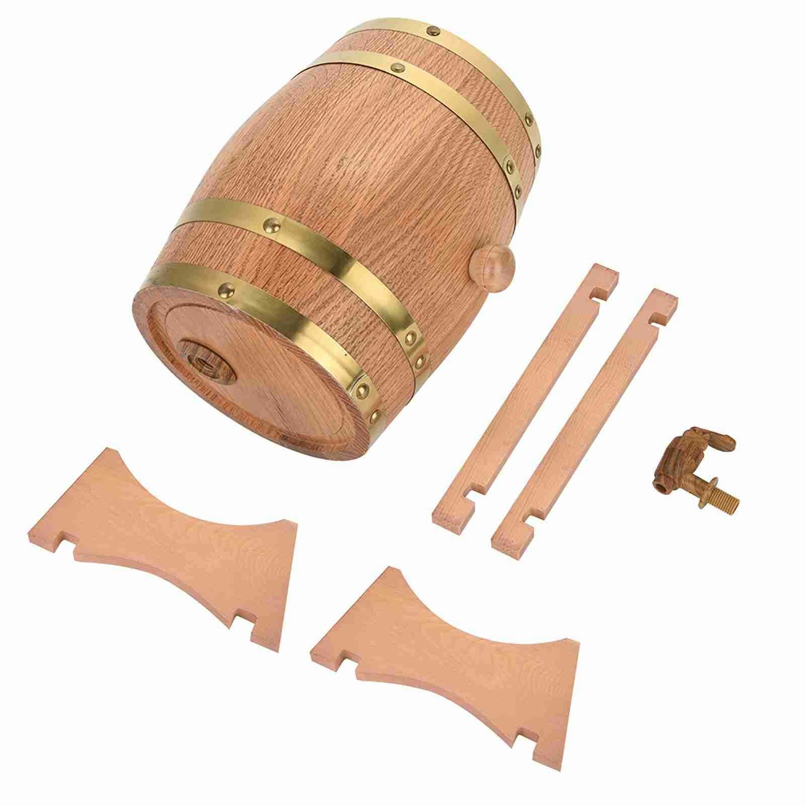 Винный бочонок из дуба для вина, виски, рома и текилы, 1.5-10 л, с краном