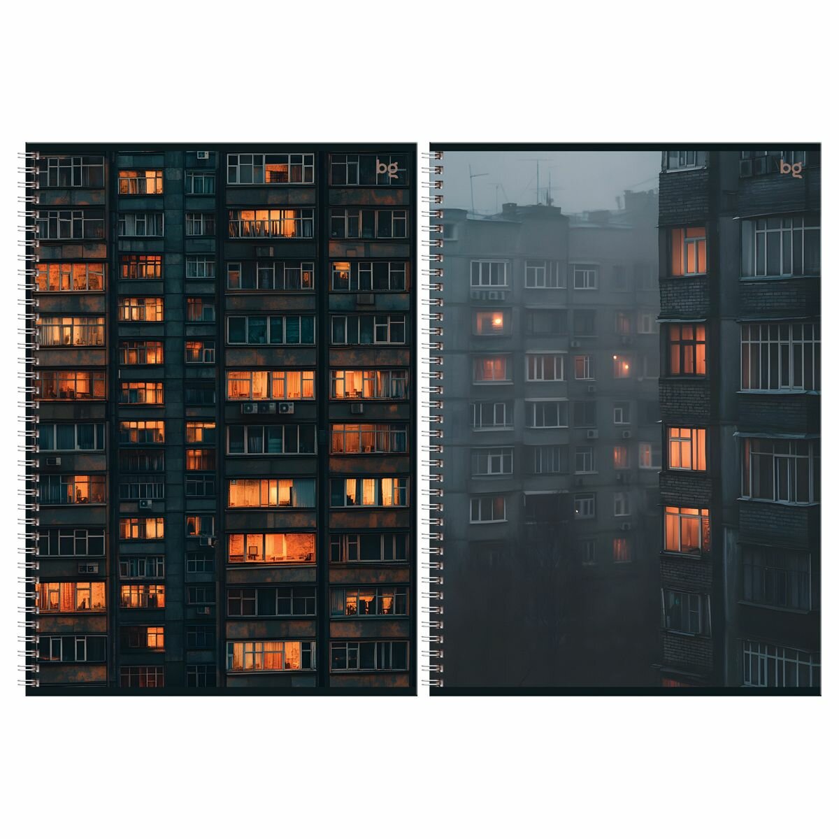 Тетрадь общая 96л, А4 BG "Архитектура", клетка, спираль (Т4гр96 06286), 2шт.