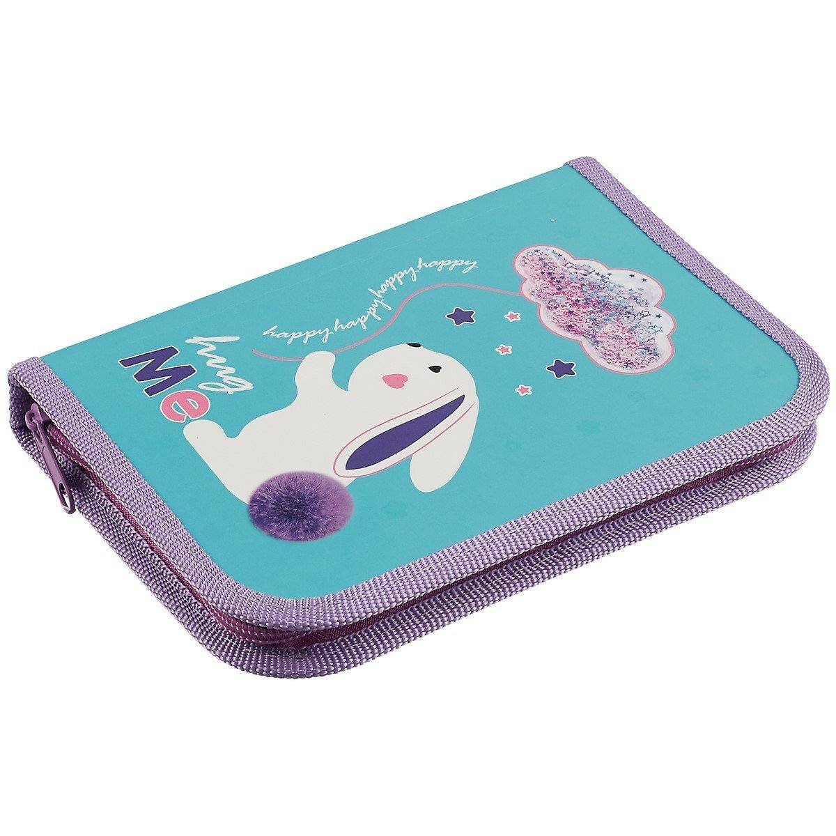 Пенал школьный 1отд. "Обними меня!" 19*13см, 3D лак