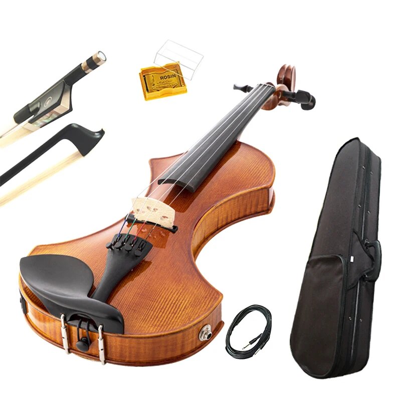 Электроскрипка KINGLOS 4/4 бронзовая