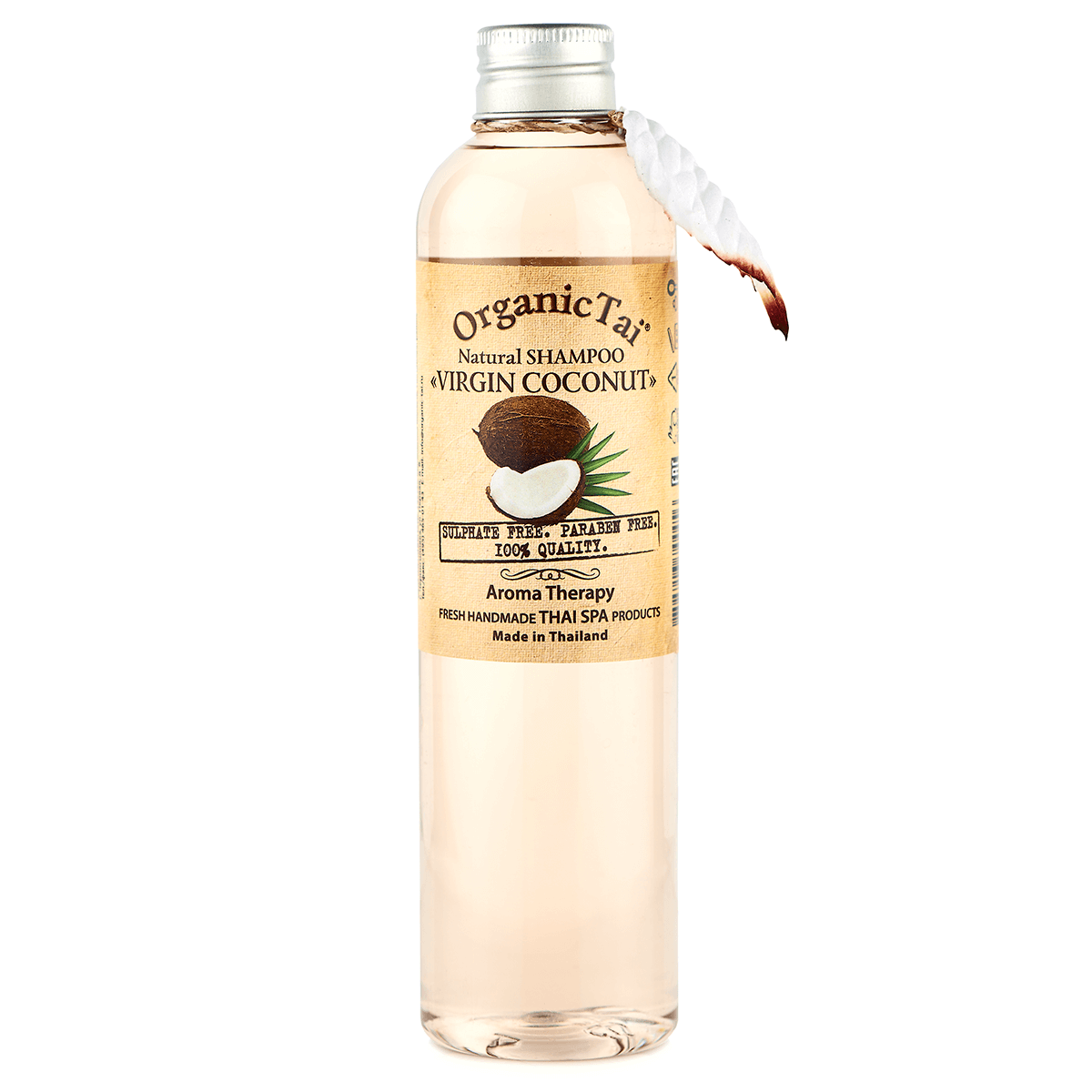 Натуральный шампунь для волос «вирджин кокос», 260 мл, OrganicTai