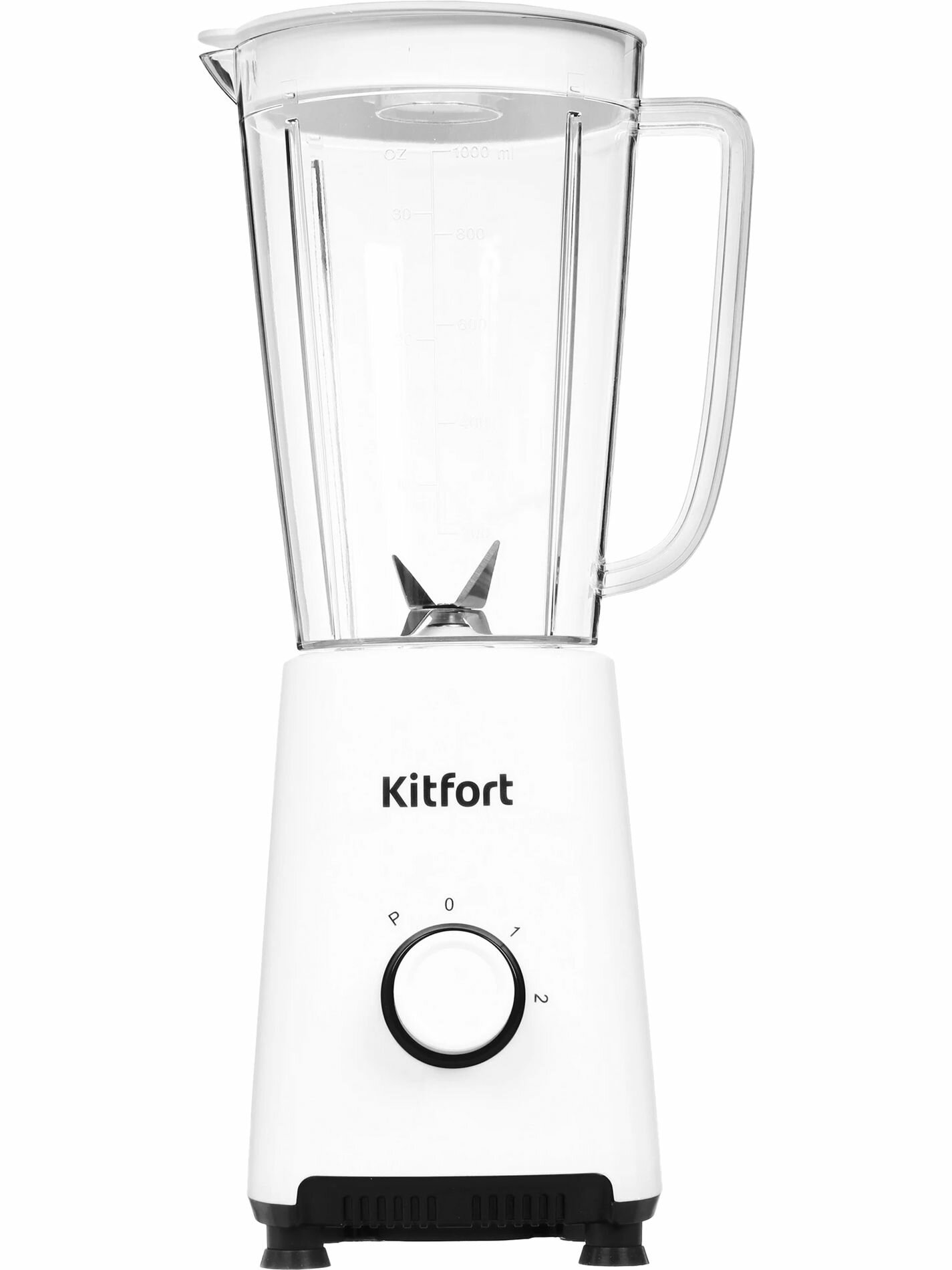 Блендер Kitfort KT-1380, стационарный, 2 портативных стакана, кофемолка, белый