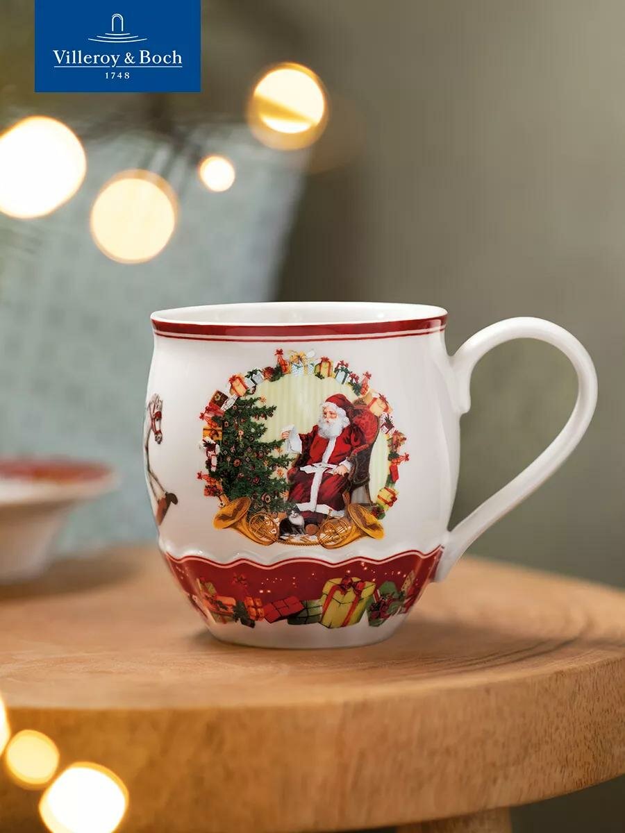 Новогодняя кружка "Дед Мороз" 470 мл , Toy's Fantasy, Villeroy & Boch, Премиум - Фарфор