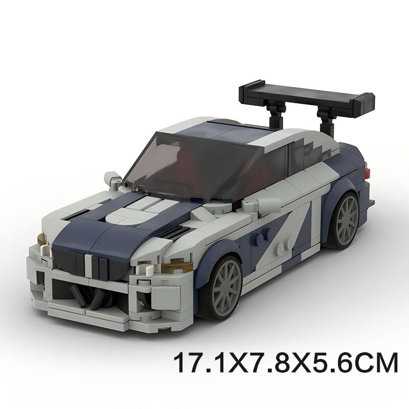 MOC-162637 BMW M3 E46 GTR креативная игрушка в подарок, сборка автомобиля, строительные блоки, совместимые с частицами LEGO