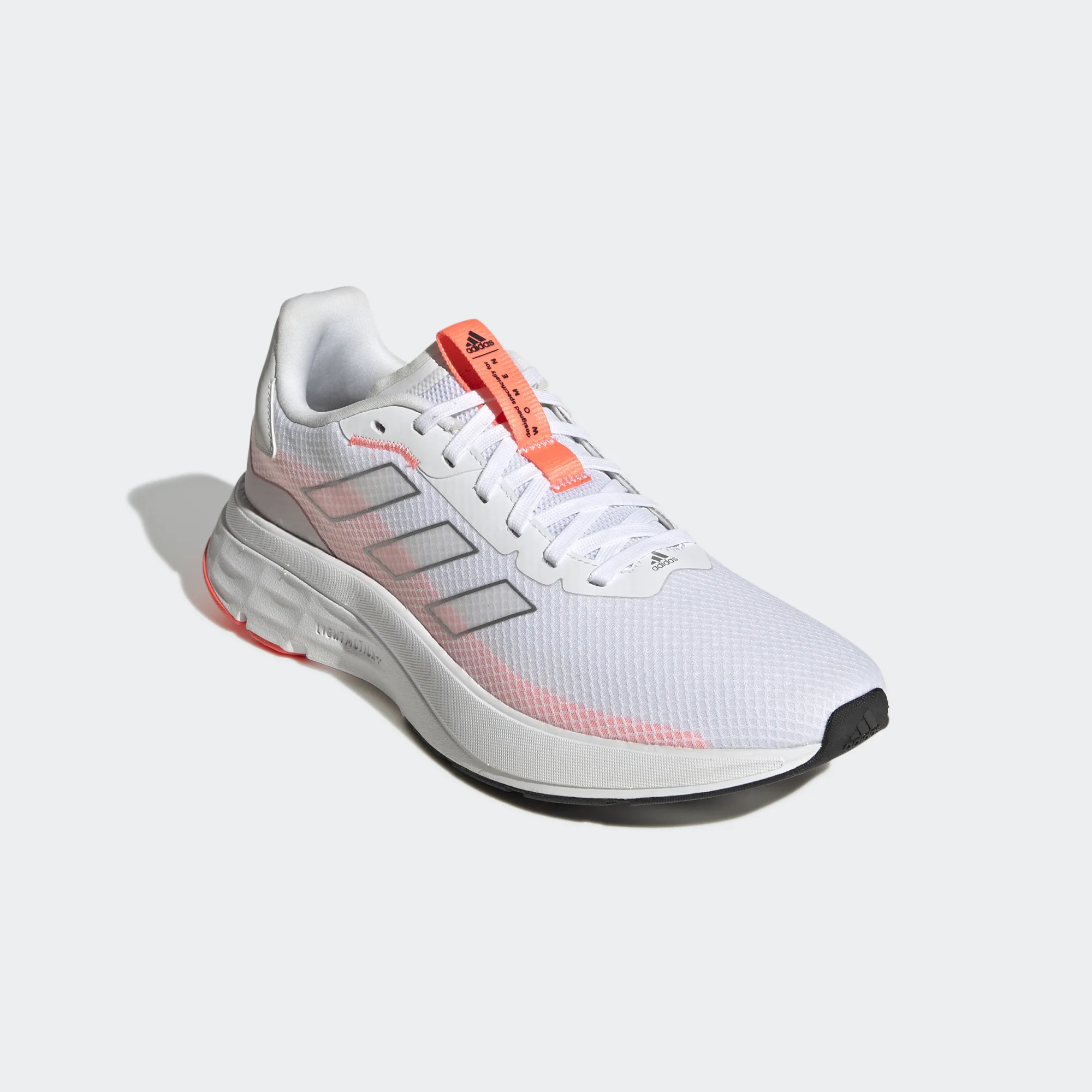 Кроссовки роликовые adidas, размер 7 UK, cloud white / silver metallic / acid red — фото 1