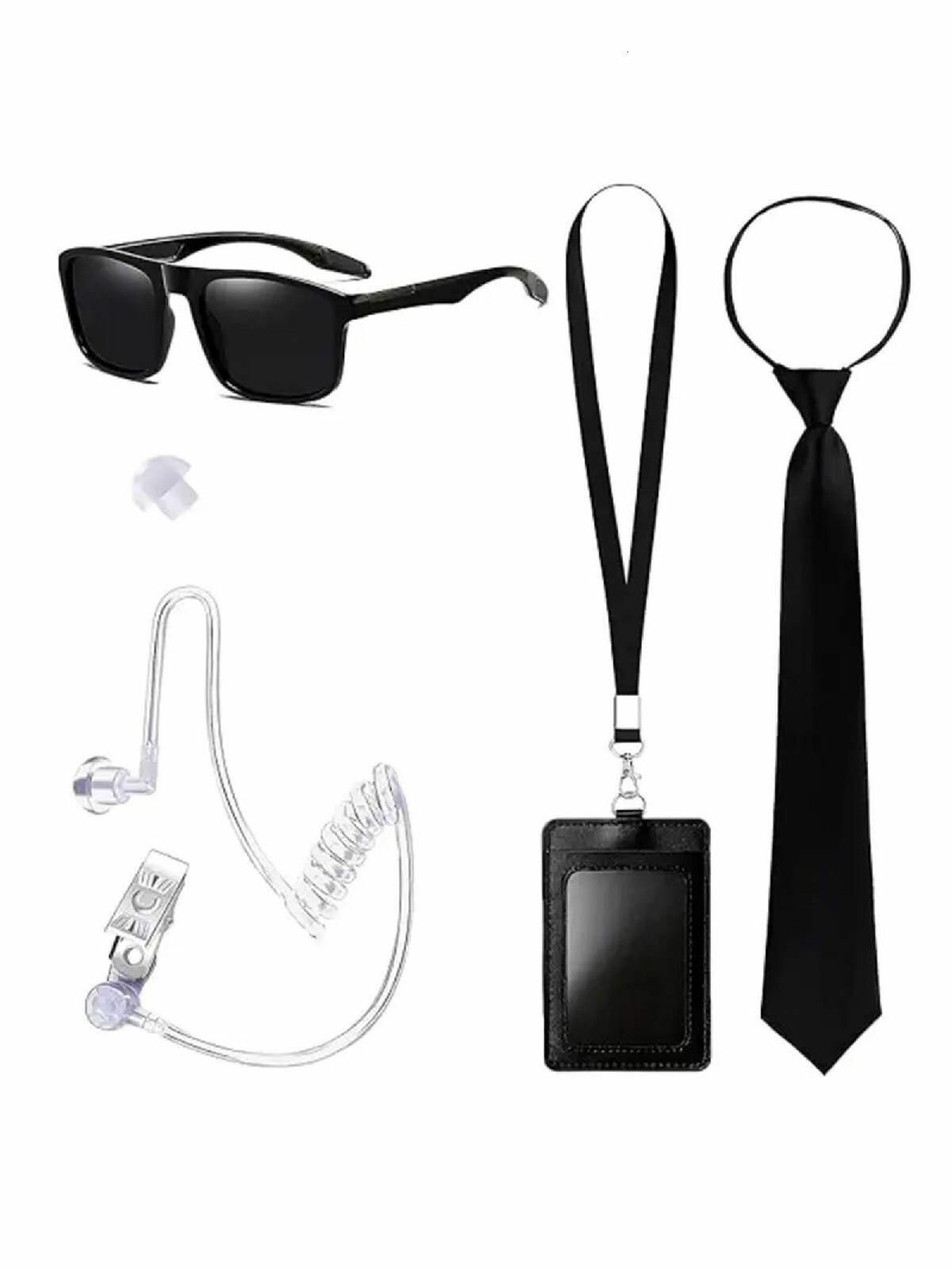Шпионский комплект с наушниками и галстуком, - ребенок - Набор 10