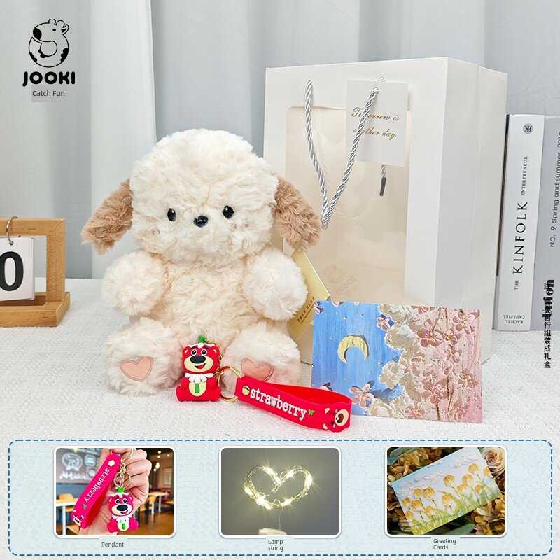 Забавная кукла Berni Puppy, милая мягкая игрушка, кукла-собака, подушка для сна, успокаивающая кукла, подарок для