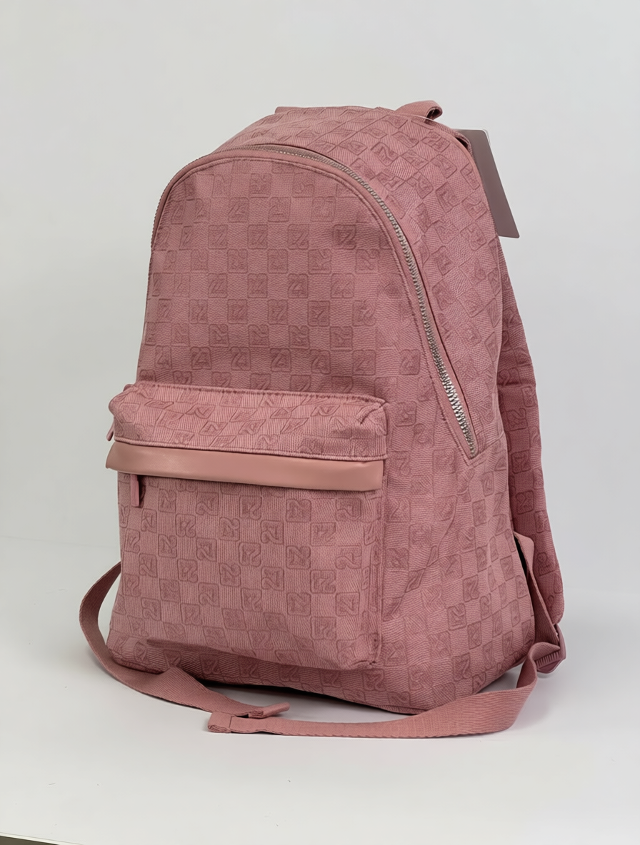 Рюкзак женский Monogram розовый, школьный, спортивный, для ноутбука