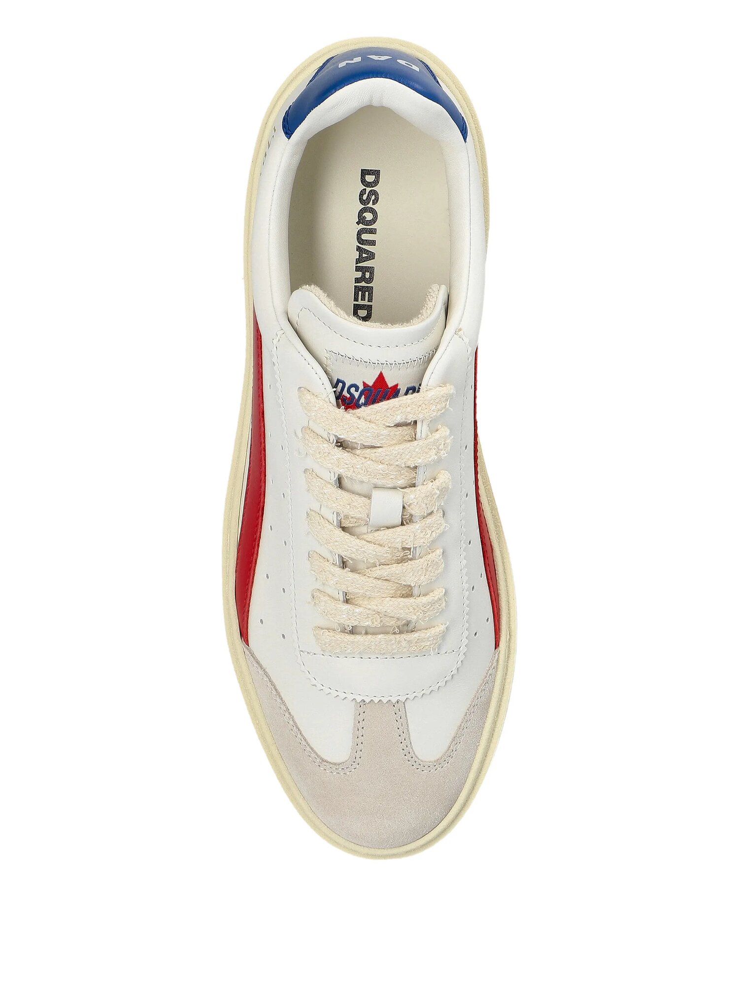 Кроссовки DSQUARED2, размер 39-40, бежевый/белый — фото 1
