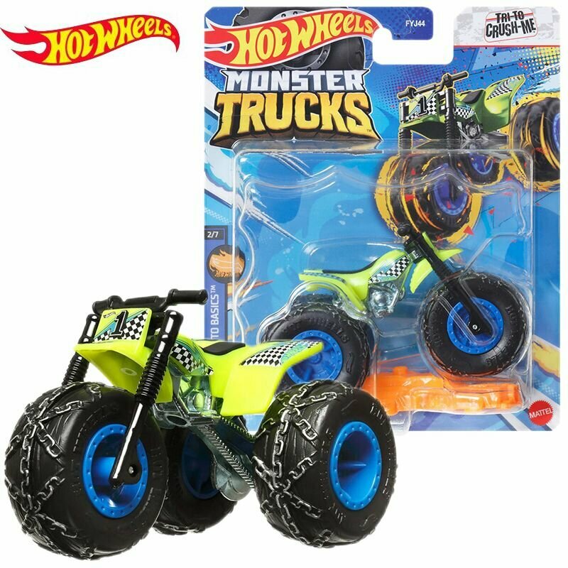 Машинка Mattel Hot Wheels Monster Trucks Монстр трак 2024 FYJ44 TRI TO GRUSH ME