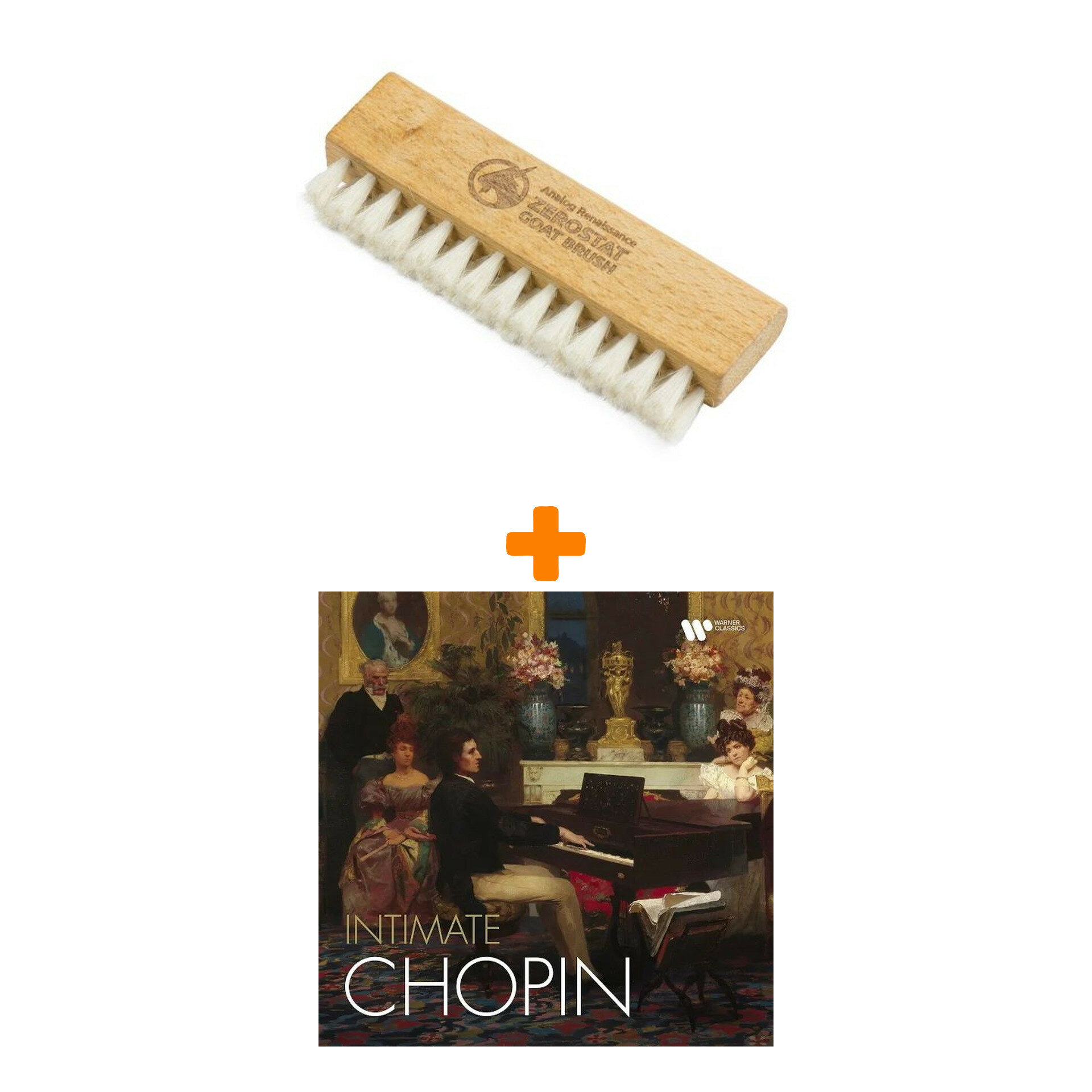 V/A Chopin Intimate LP + Щетка для ухода за LP из козьей шерсти