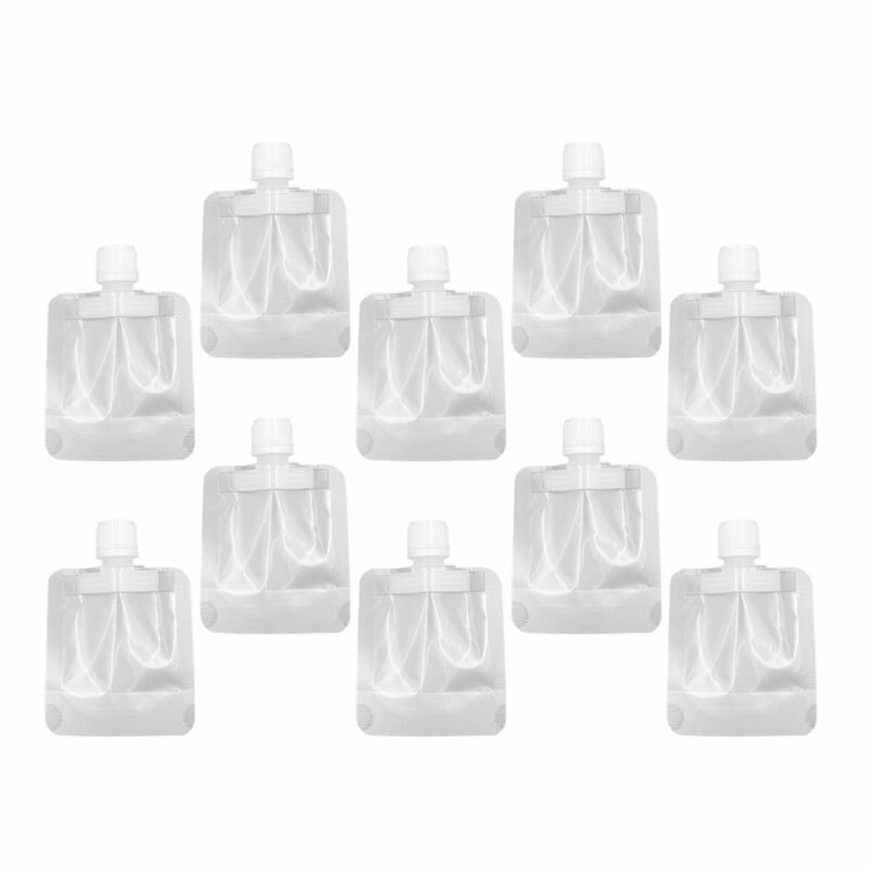 10 шт, переносной пакетик-50 мл-с завинчивающейся крышкой