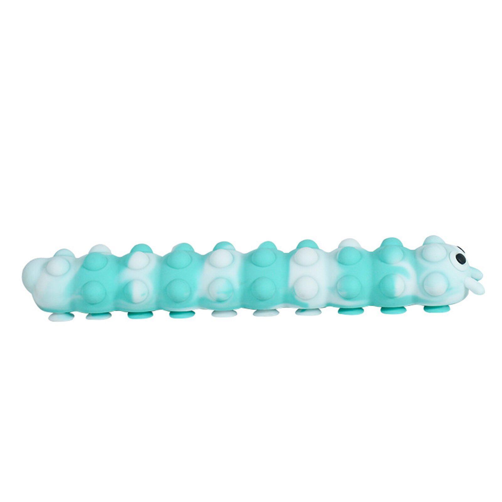 Игрушка для антистресса попитс гусеница сucker bubble ball для вы venting glowing pinch squeeze fidget toys офисный дeкомпрессионный артефакт, материал пищевой силикон, вес 79г, размеры 26CMx5CMx4.5CM, цвета зеленый белый/белый пудровый синий/синий