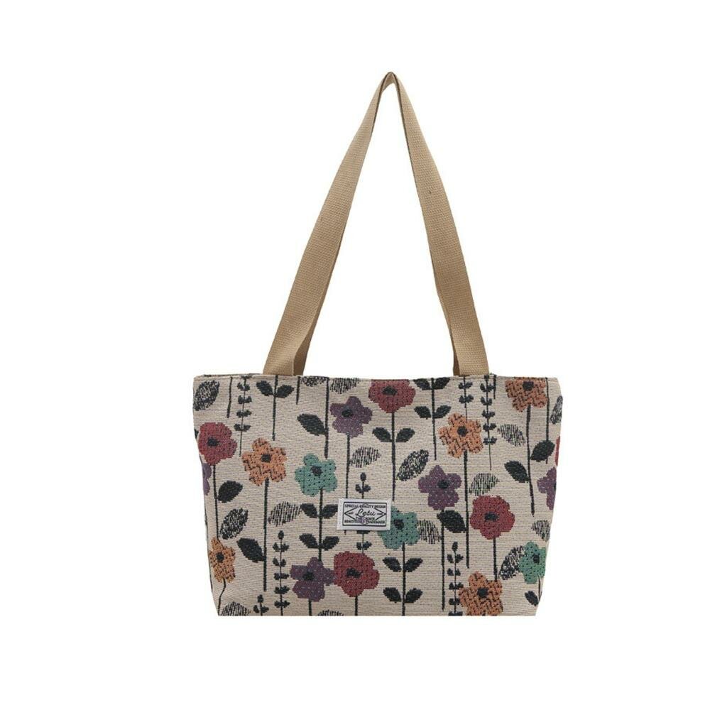 Вместительная национальная матерчатая сумка для виндсерфинга commuter tote bag-бежевый