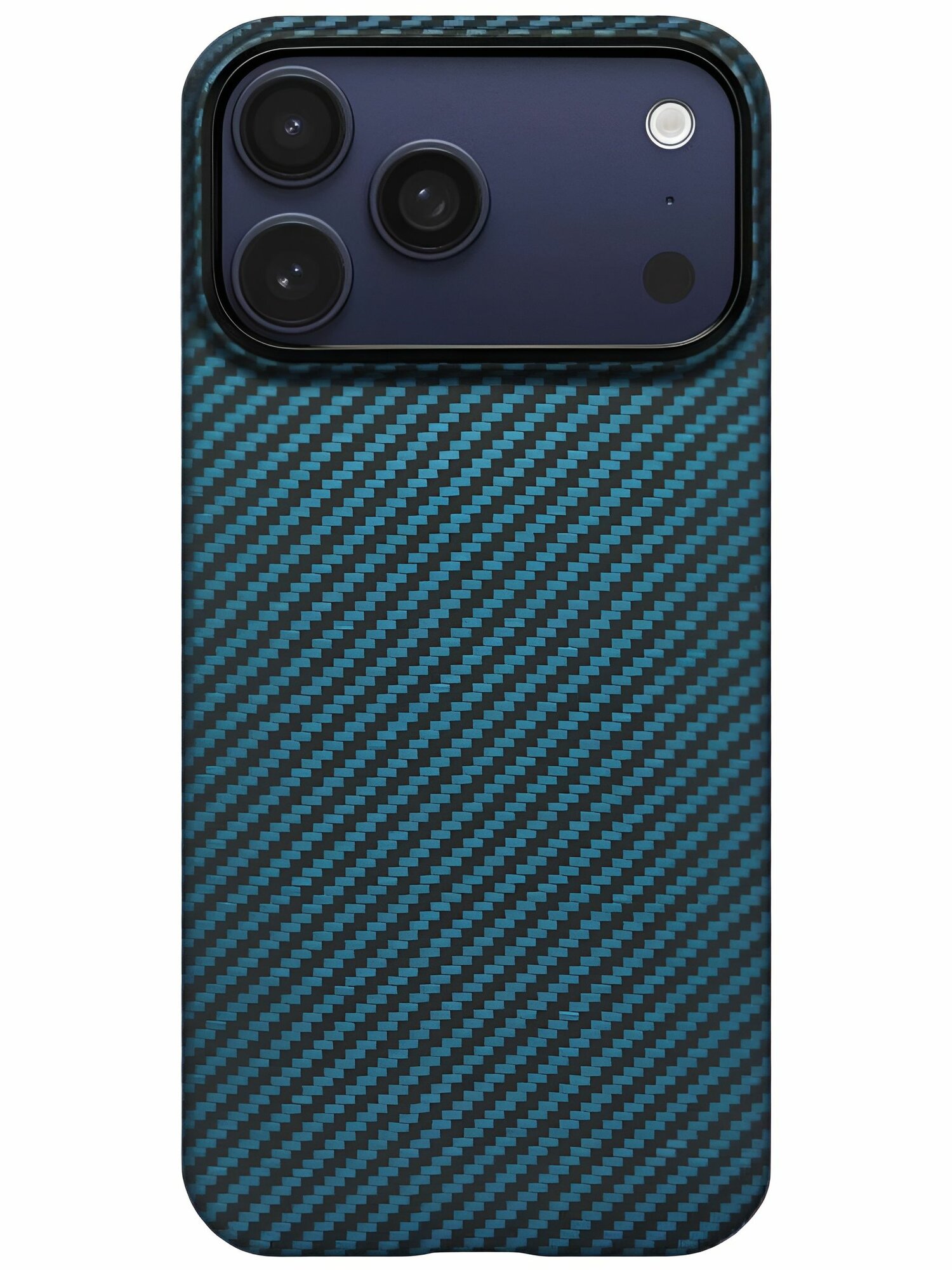 Чехол Pitaka ultra-slim case для iPhone 17 Pro 1500D Black/Blue (Twill)