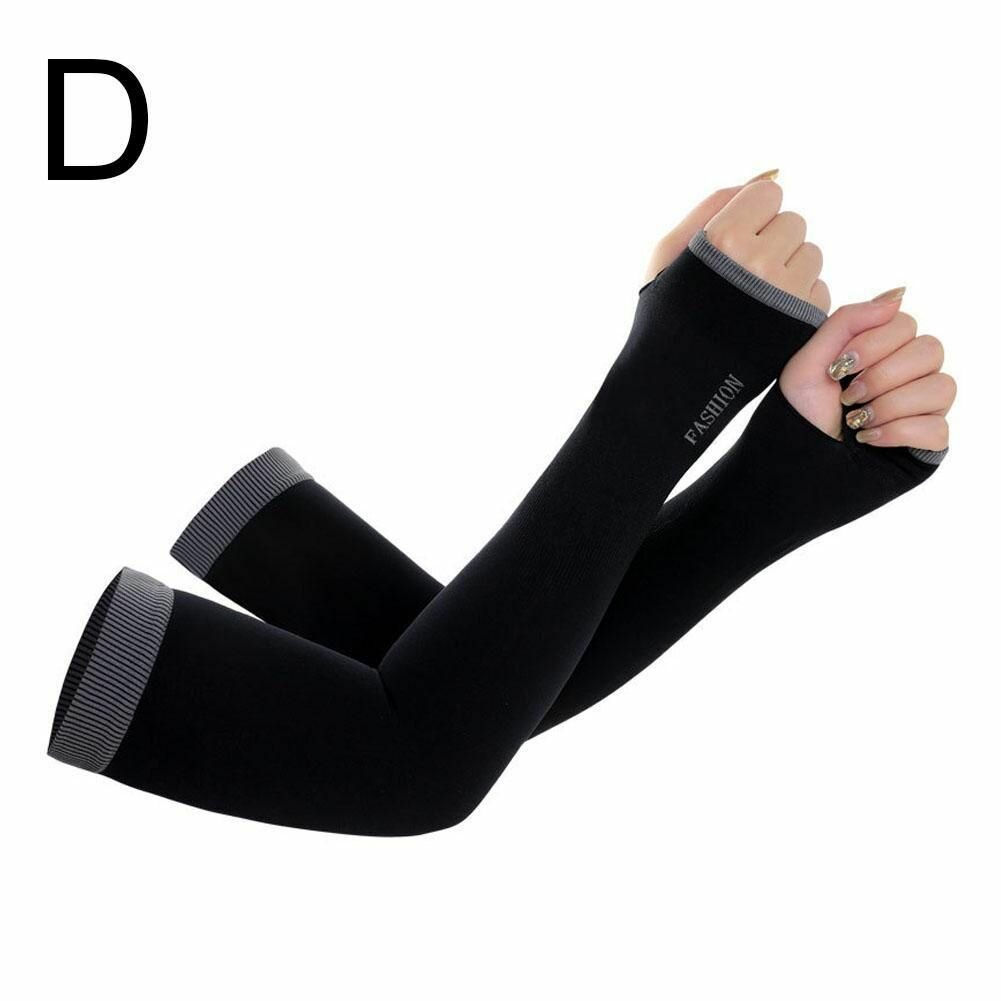 Солнцезащитные рукава унисекс с цветными блоками из ледяного шелка/Велосипедный рукав