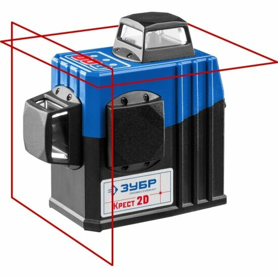 Лазерный нивелир Зубр Крест 2D (34907), серия «профессионал»