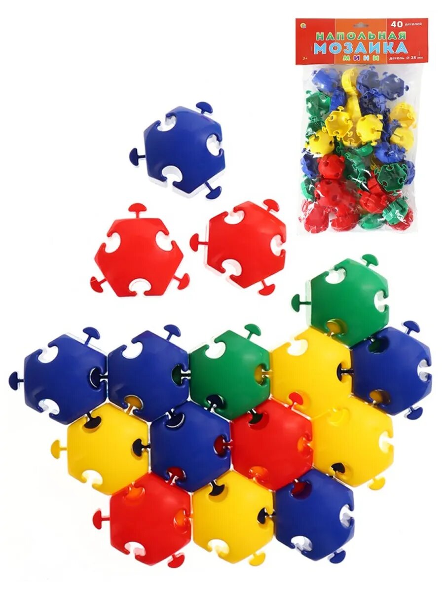 Напольная мозаика мини В пакете (40 деталей) (Арт. М-0523)