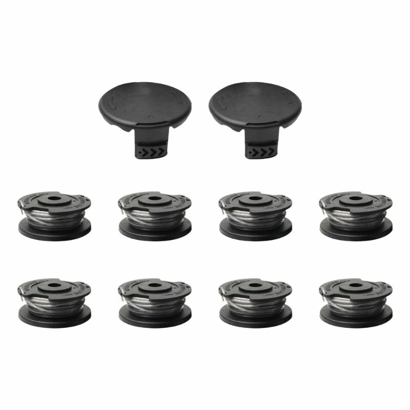 8 катушек и 2 крышки для триммеров Easy GrassCut, надежная леска