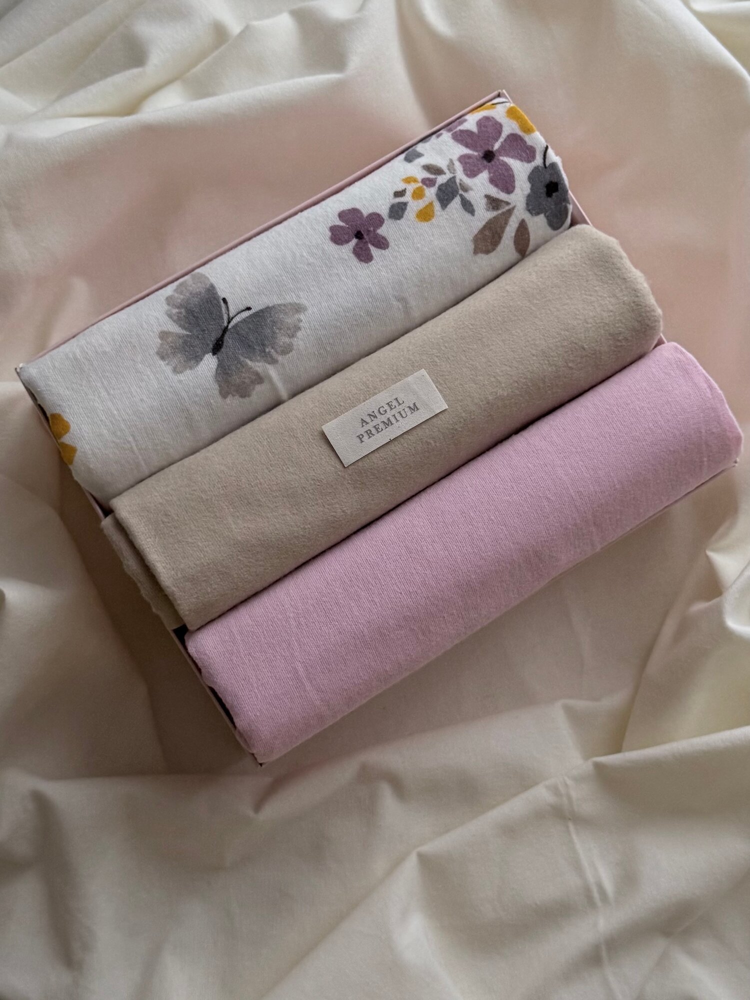Набор больших фланелевых пелёнок 100х120 ANGEL PREMIUM