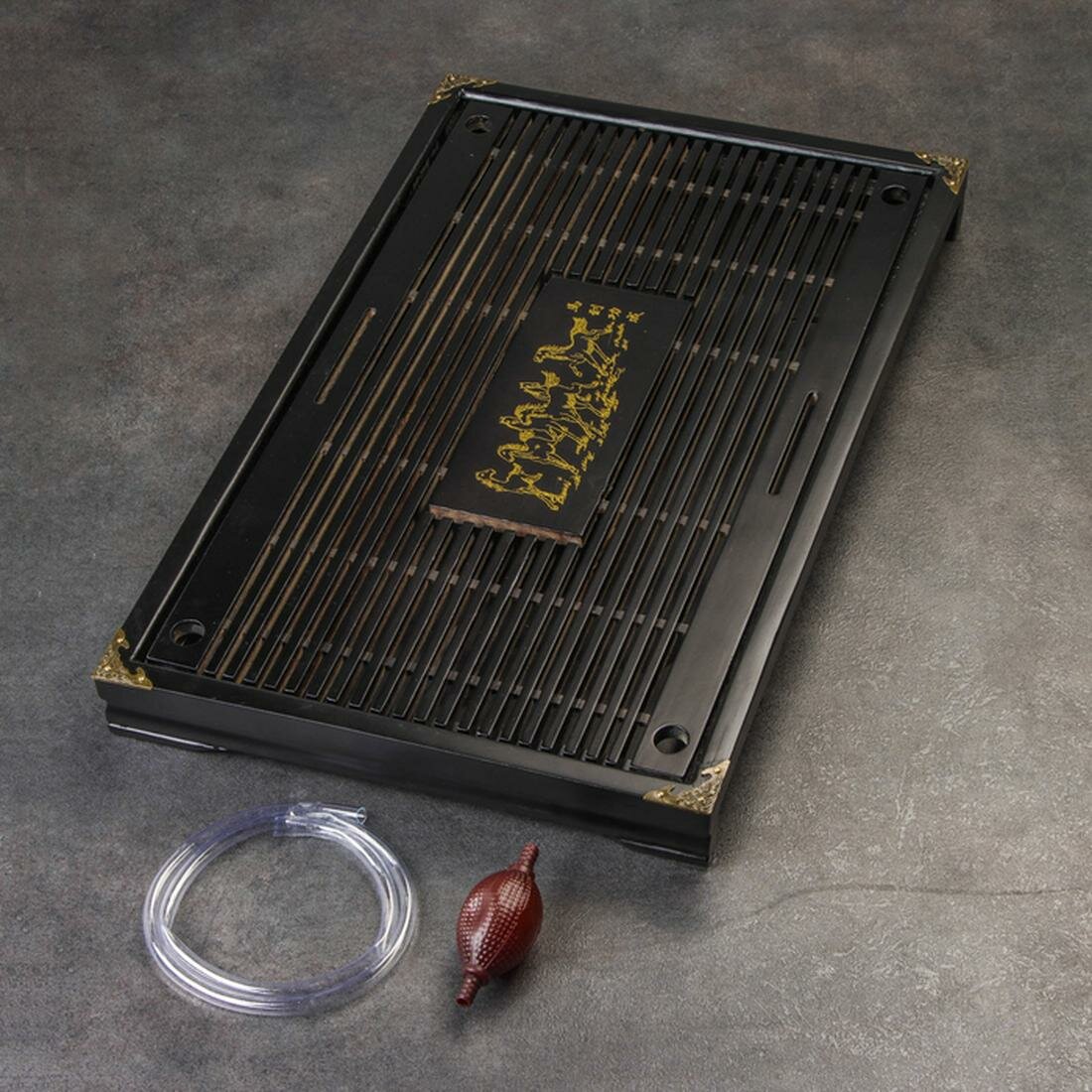 Поднос для чайной церемонии джекичай, чабань, 53×33×5 см, дерево японский дуб