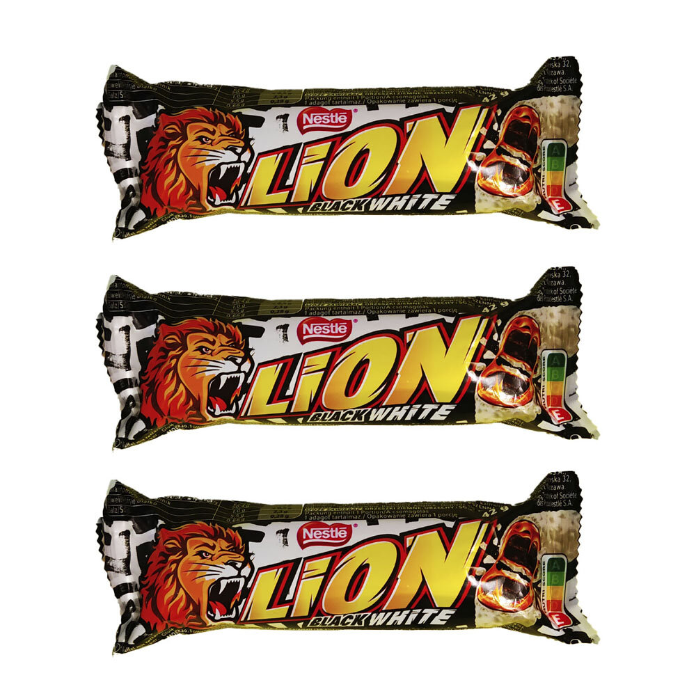 Батончик Nestle Lion Black & White Bar Deutschland AG 42 гр (Германия) 3 шт.