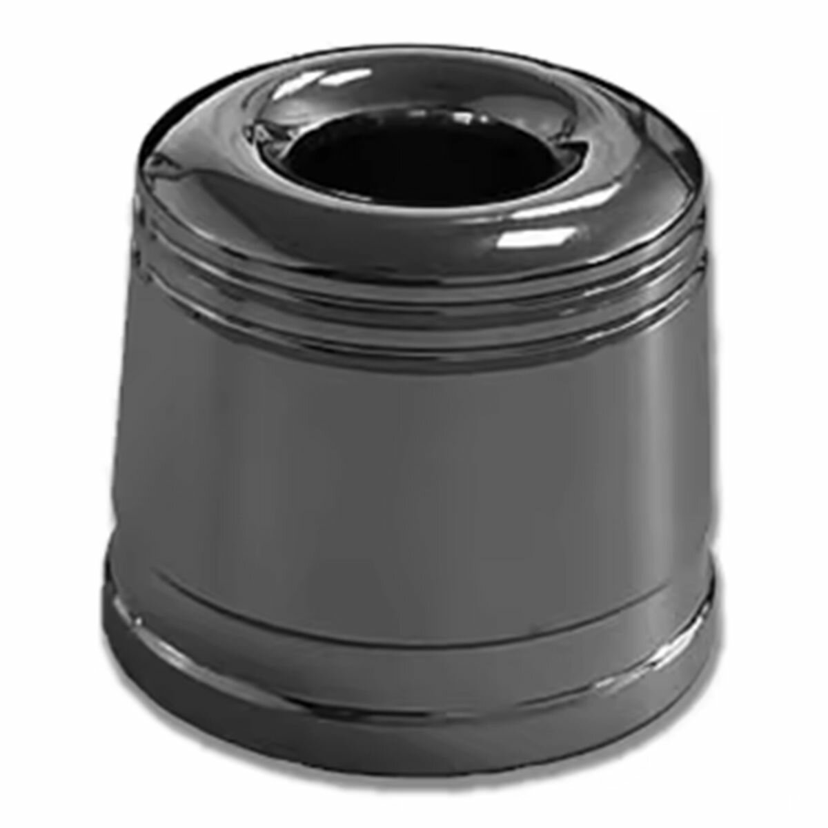 Держатель для безопасной бритвы диаметром 15 мм, универсальная подставка с двойным лезвием и противоскользящим кольцом, черный