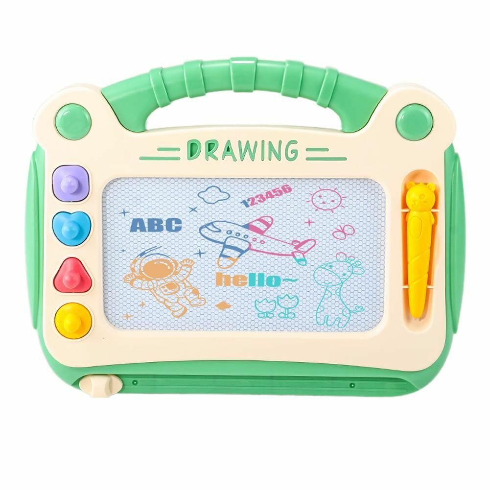 Доска для рисования детская планшет со стилусом и цветными изображениями, подарок