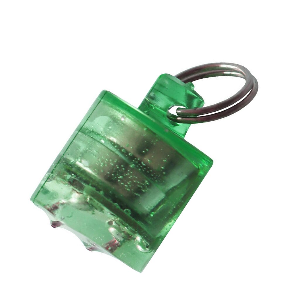 Мини-цилиндрическая кнопочная ловушка для рыбы светло-зеленого цвета