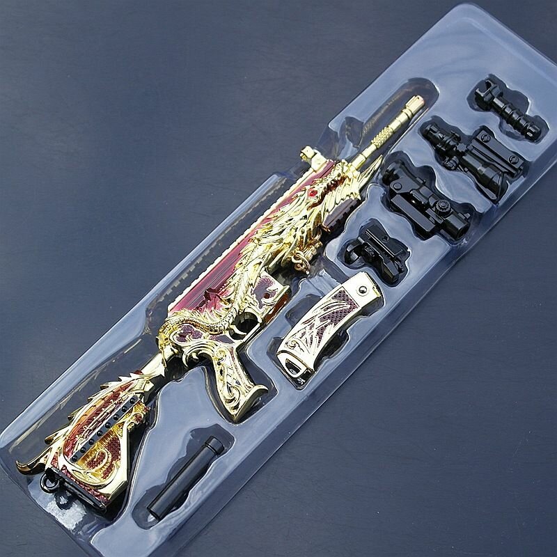 Боевое поле боя Battle Royale, оружие M24, AKM, M416, 98K, AWM, модель пистолета, брелок с кожей