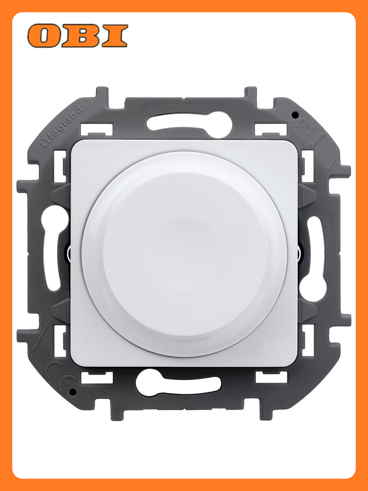 Диммер Legrand Inspiria 673790, белый, скрытый монтаж, защита от перенапряжения