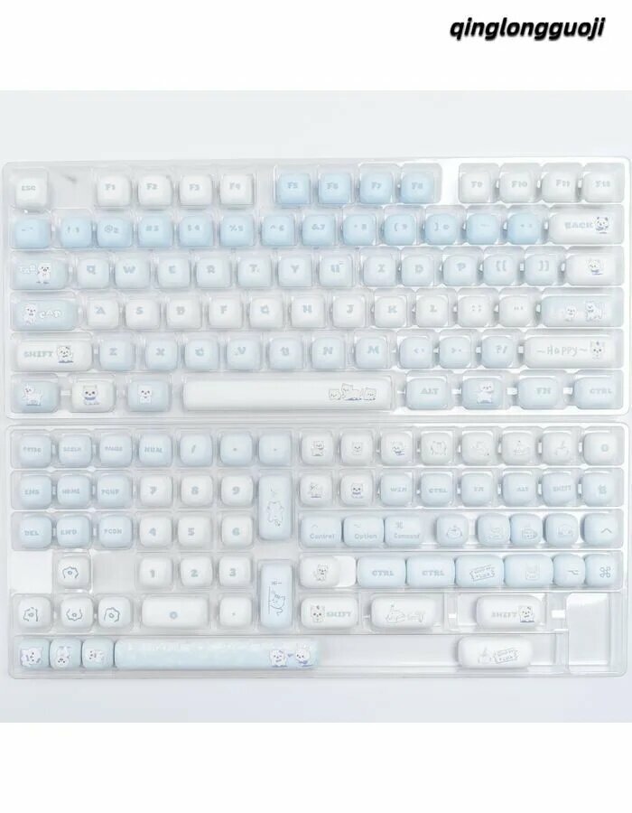 Круглые колпачки для клавиш Blue Cat MOG (PBT, в коробке)