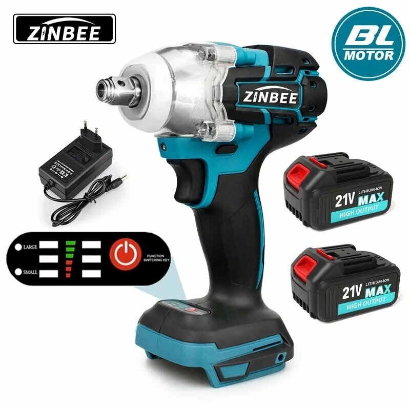 Дарный гайковерт , бесщеточный, аккумуляторный, 1/2 дюйма, 21 в