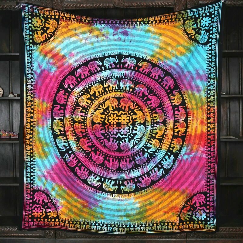 Индийские простыни, домашний текстиль Юго-Восточной Азии, гобелен с мандалами, подвесное полотно, чехол для дивана в