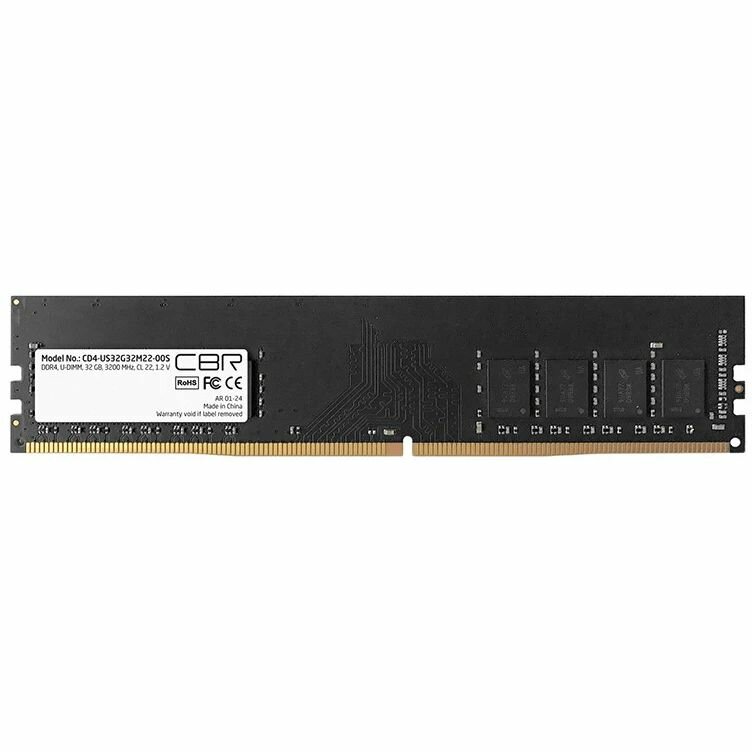 Модуль оперативной памяти CBR Оперативная память 32Gb DDR4 3200MHz CD4-US32G32M22-00S